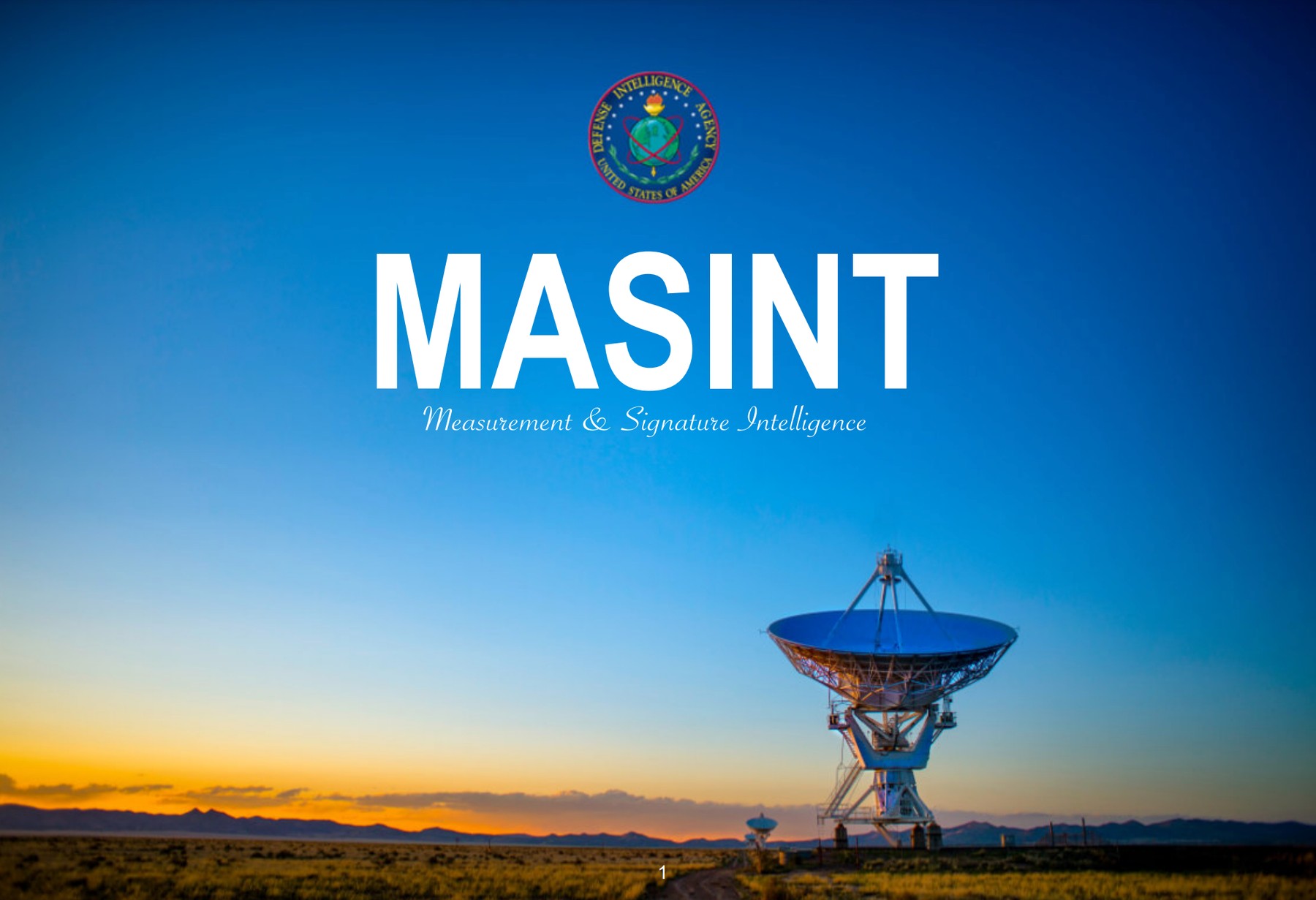 MASINT — Measurement & Signature Intelligence — Are.na