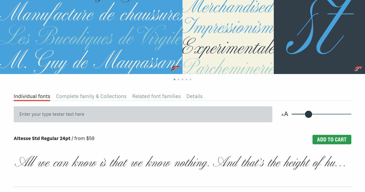 Altesse Std Fonts | I Love Typography | Are.na
