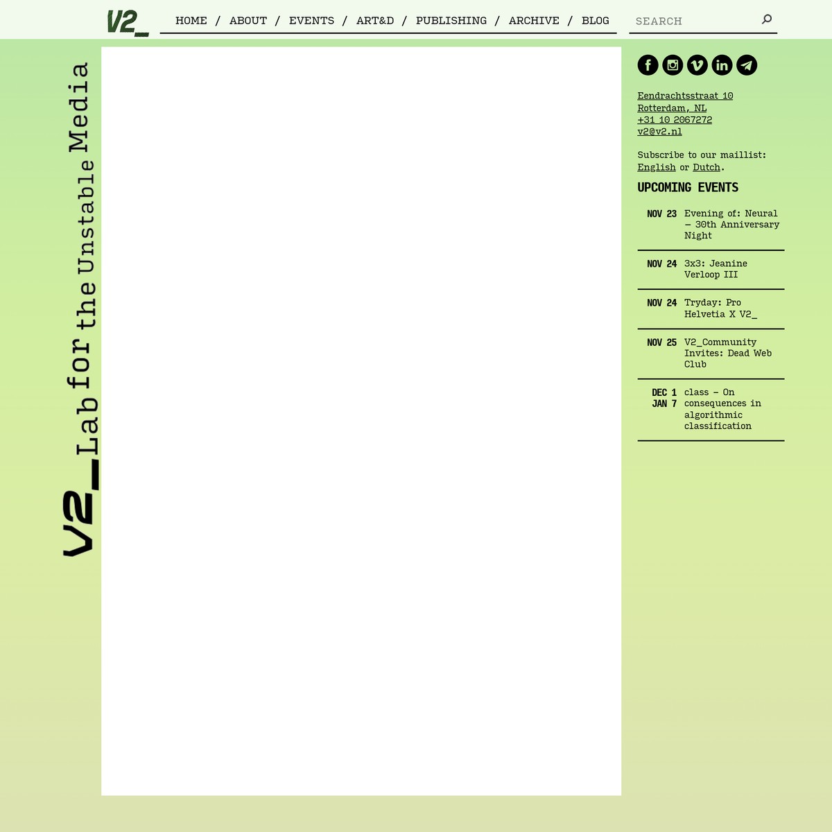 Report on Mapping my Mapping - V2_ Lab for the Unstable Media — Are.na