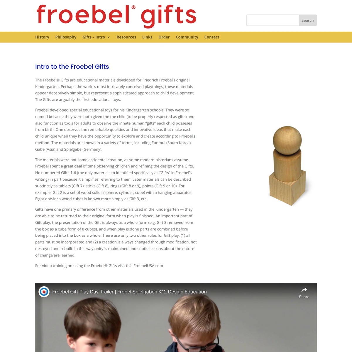Froebel Gifts Kindergarten Preschool Curriculum Educational Toys — Are.na
