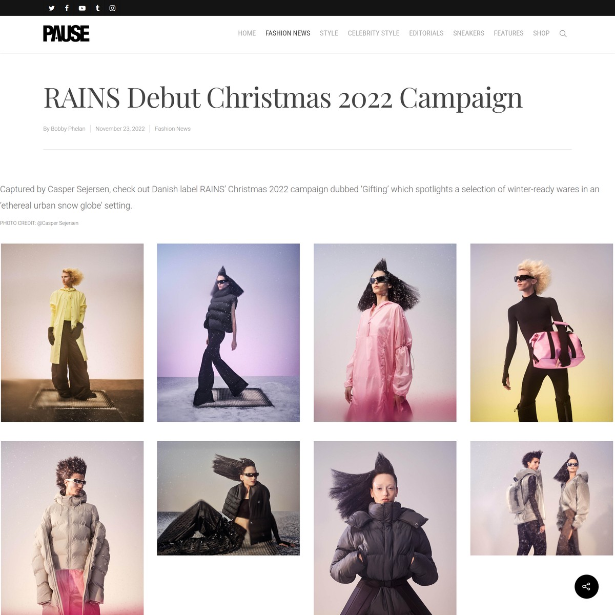 RAINS Debut Christmas 2022 Campaign — Are.na