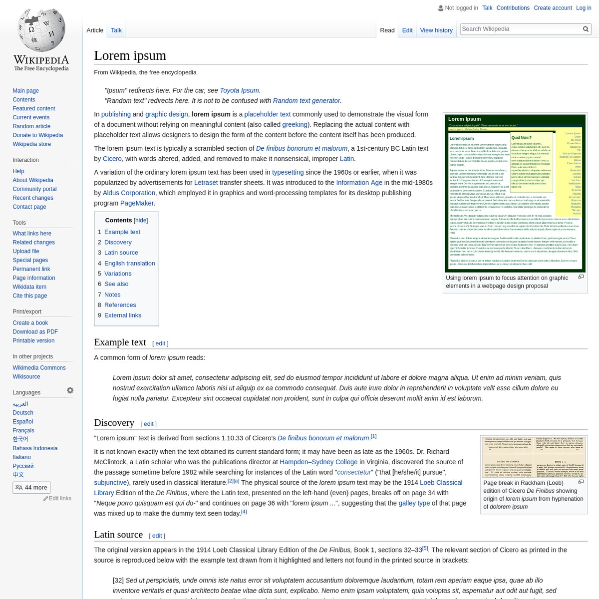 Lorem ipsum - Wikipedia — Are.na