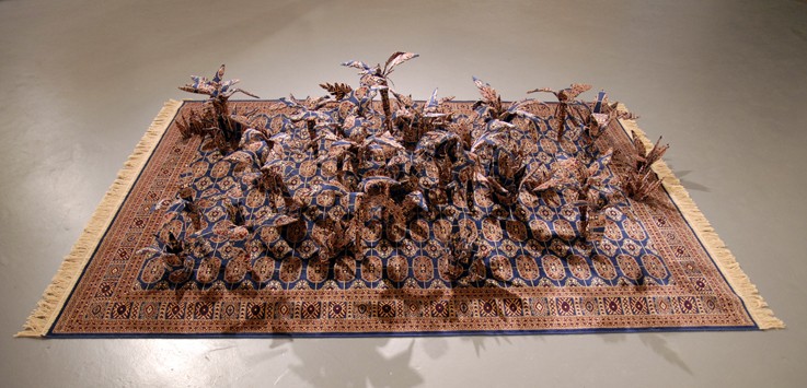 debbie lawson shapes immersive animal sculptures out of traditional ...