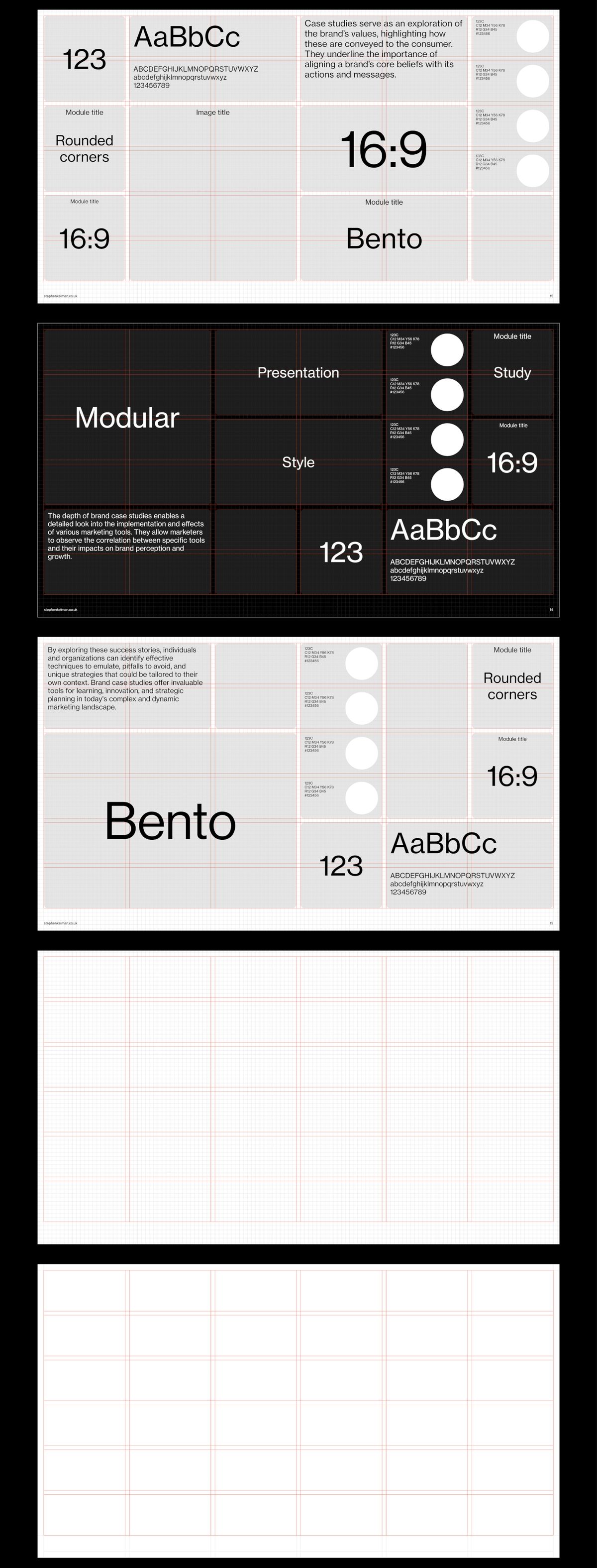 Bento Style Brand Presentation Grid System for InDesign | Are.na
