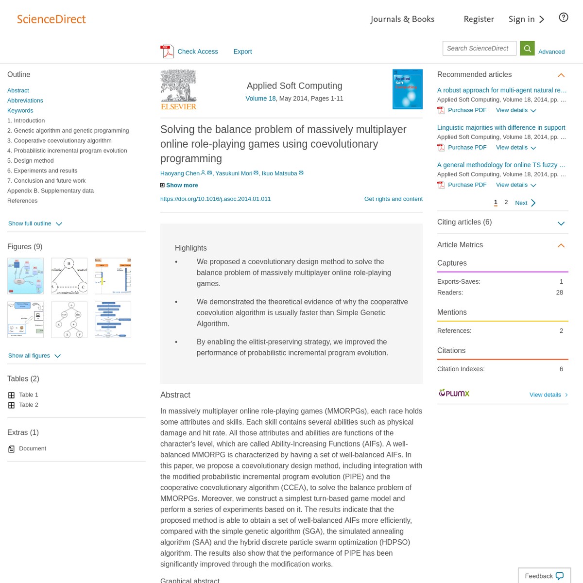 Solving the balance problem of massively multiplayer online role-playing games using ...