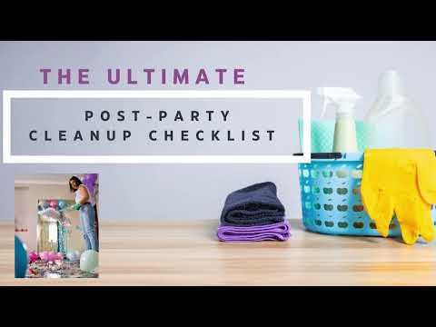 THE ULTIMATE POST PARTY CLEANUP CHECKLIST | Are.na