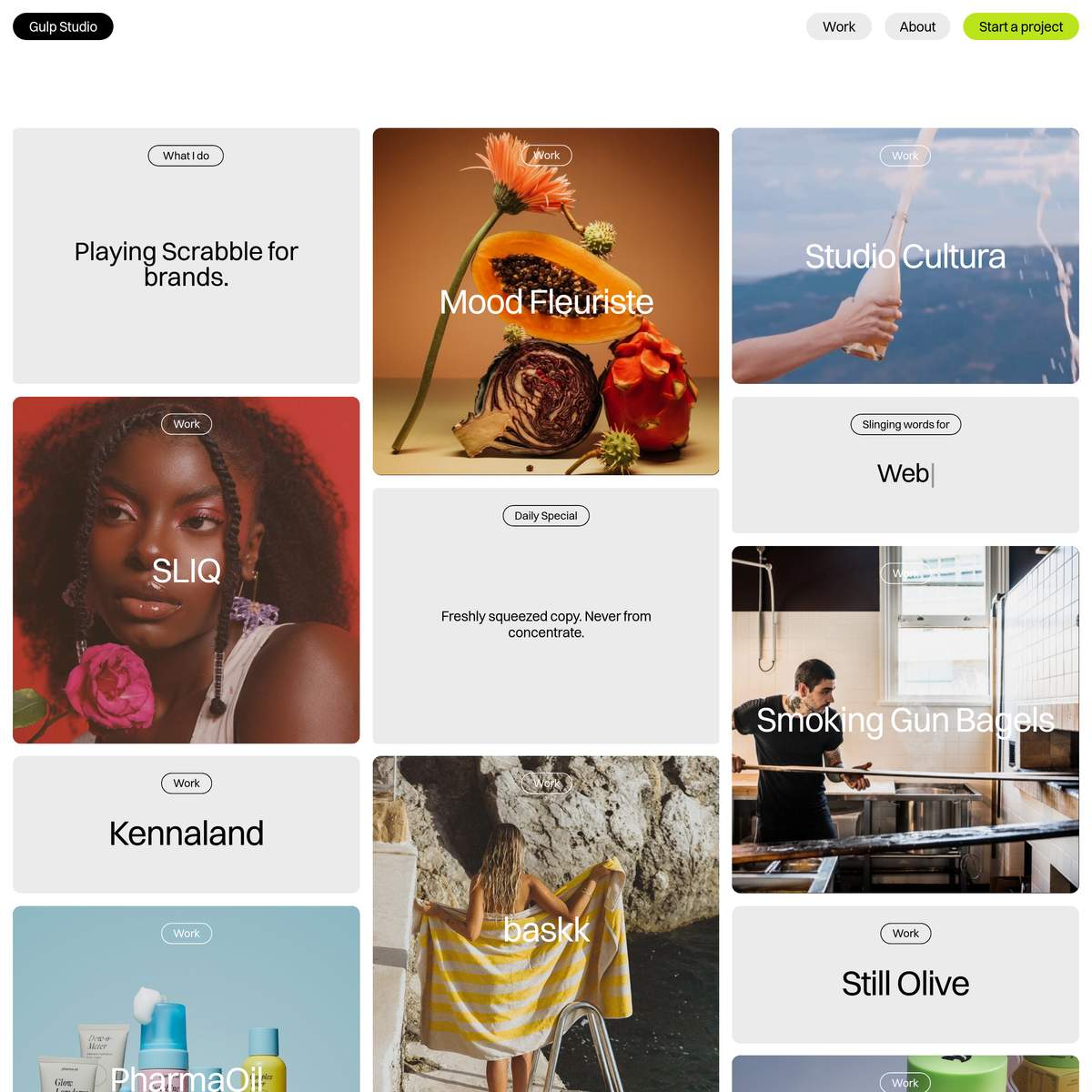 collected new web design inspiration on every visit