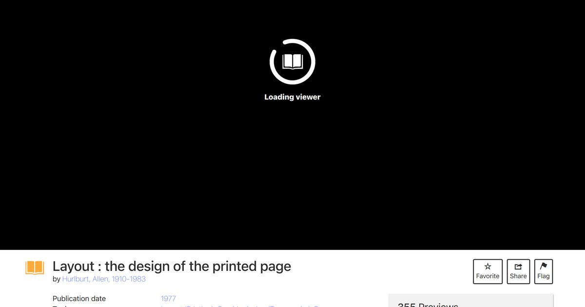 Layout : the design of the printed page : Hurlburt, Allen, 1910-1983 ...