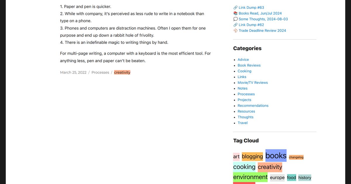 📒 Why I Use a Pocket Notebook – Johnny Webber 🔥 | Are.na
