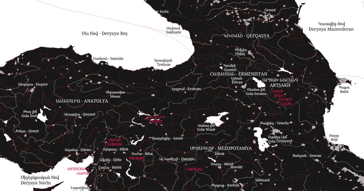 Map of a borderless Anatolian region by Léopold Lambert in ...