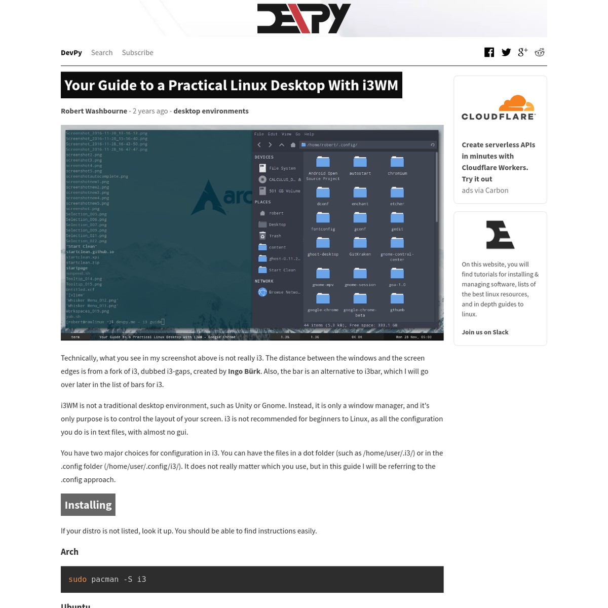 Your Guide to a Practical Linux Desktop With i3WM — Are.na