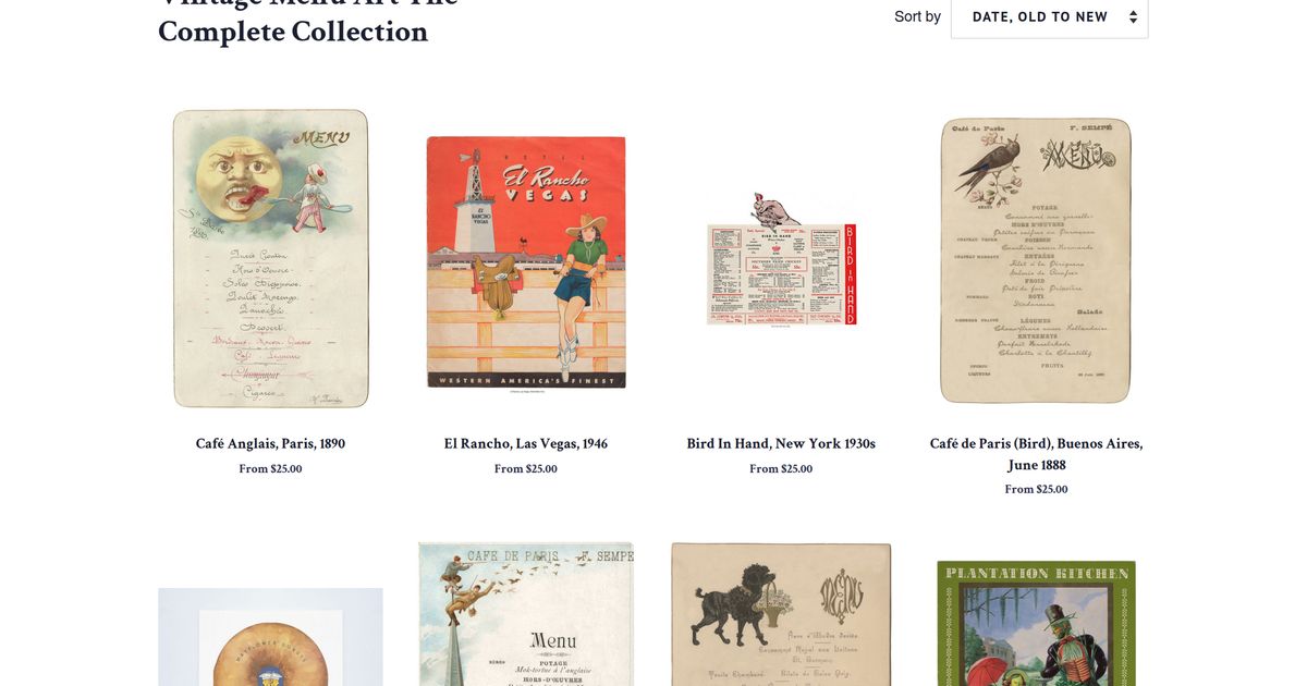 Vintage Menu Art and Designs Vintage Menu Art Old Menu Art Prints | Are.na
