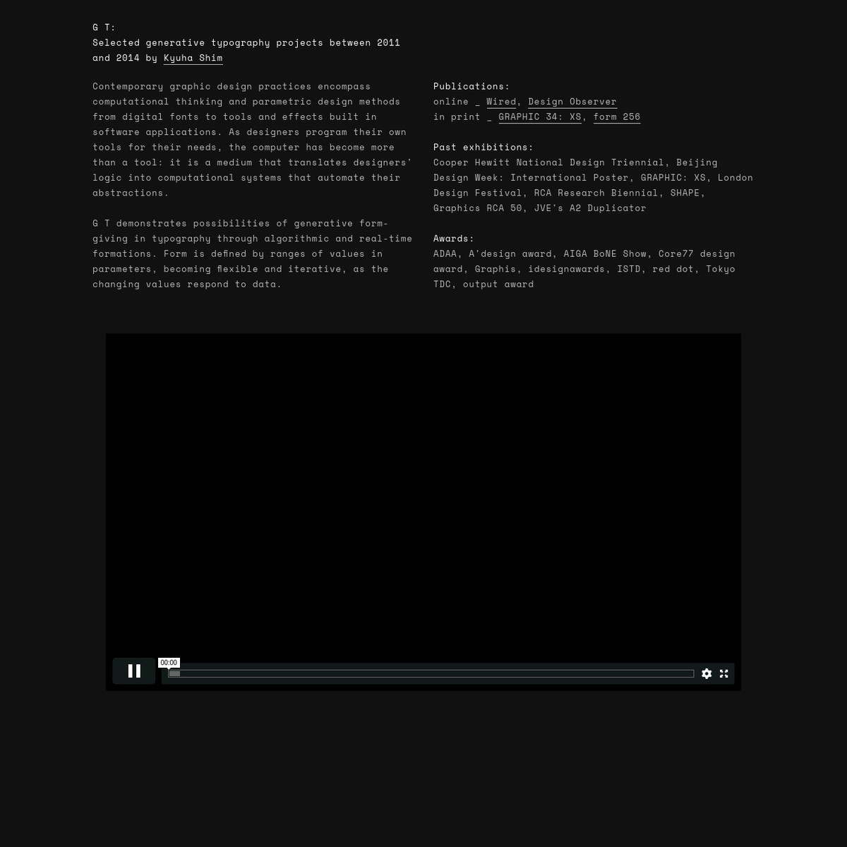 GT by Q : Generative Typography — Are.na