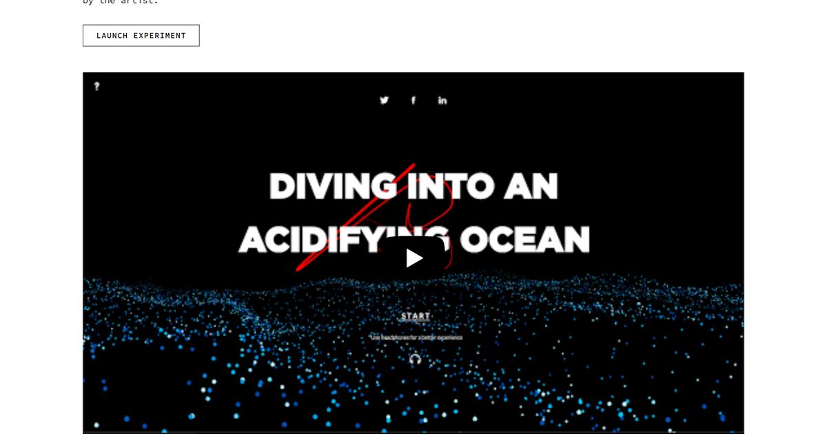 Diving into an Acidifying Ocean by - Experiments with Google | Are.na