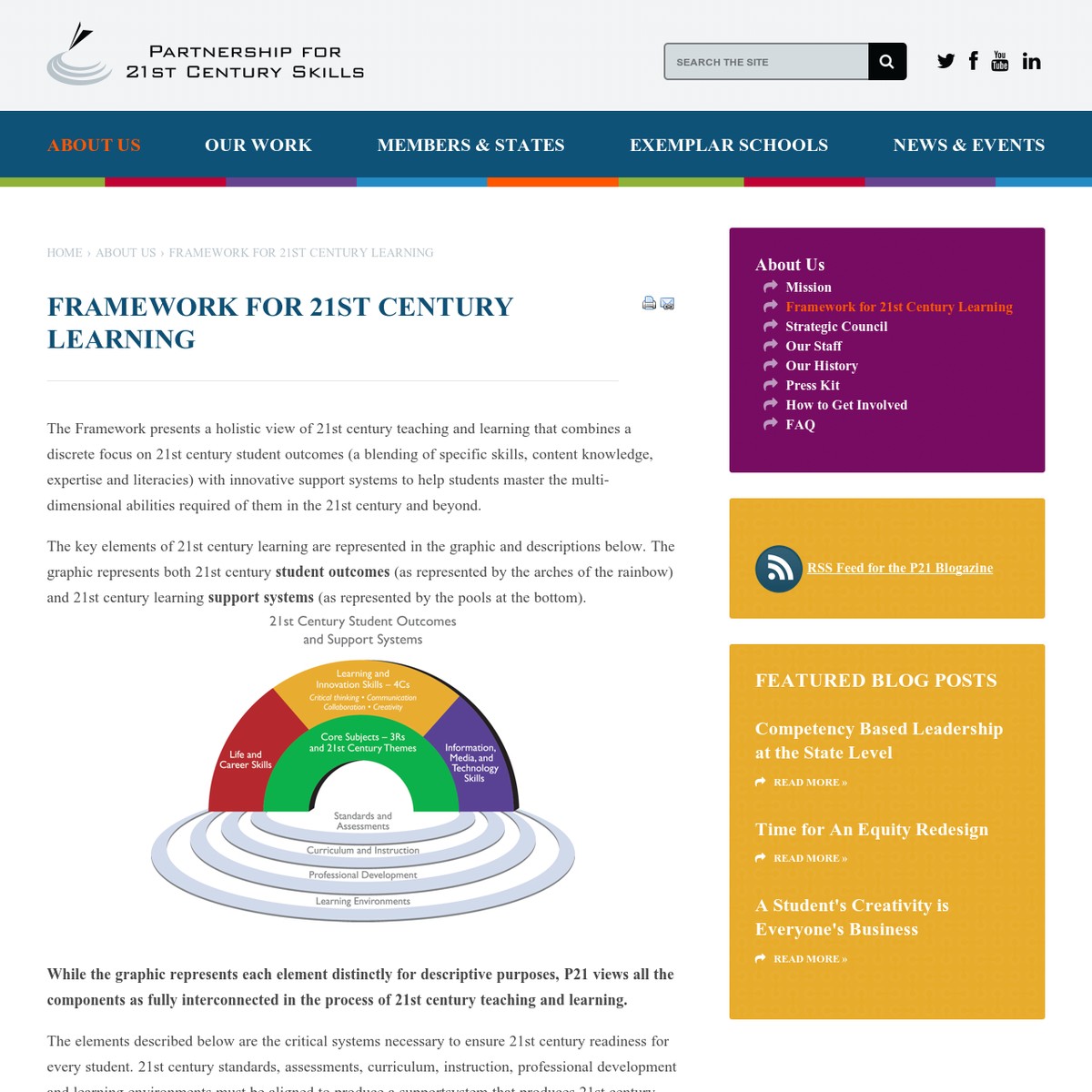 Framework for 21st Century Learning - The Partnership for 21st Century ...