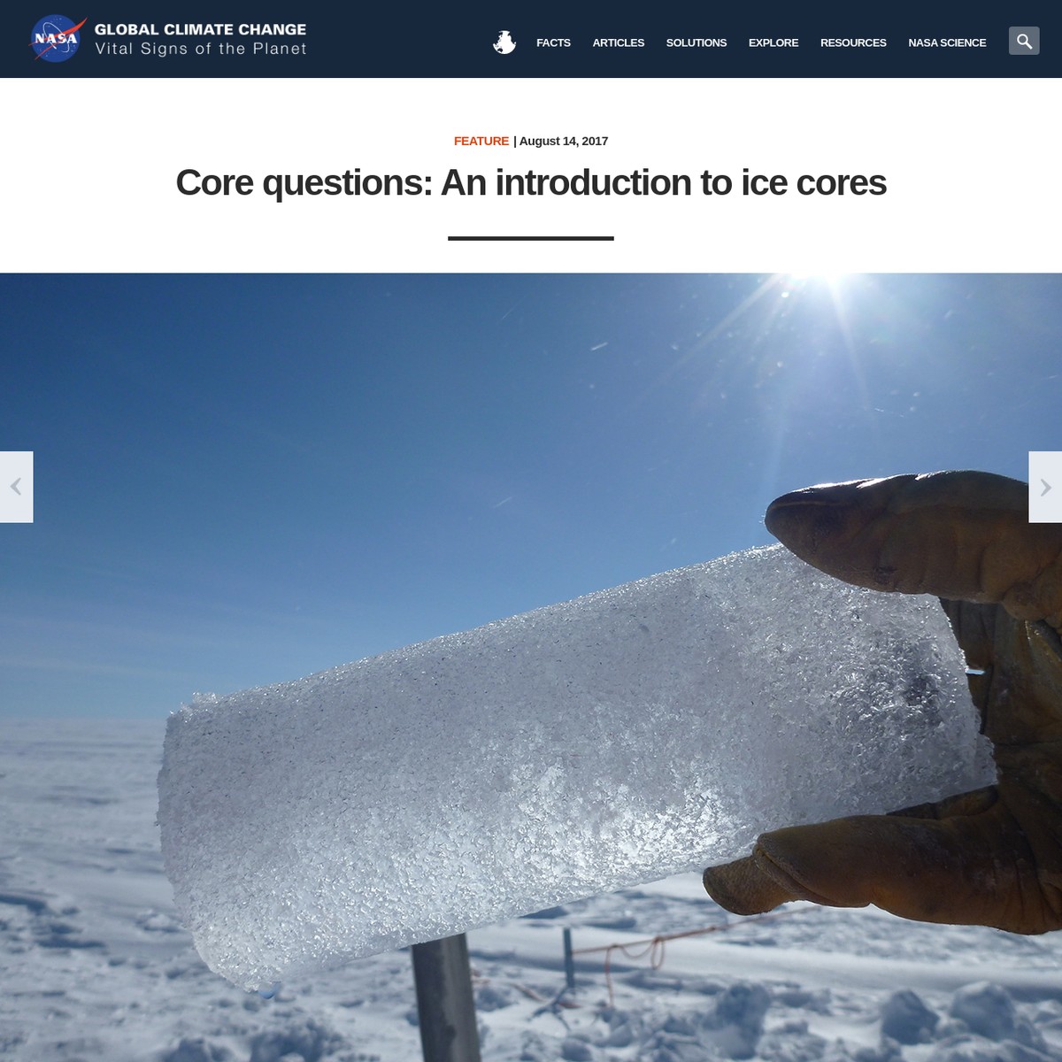 Core questions: An introduction to ice cores - Climate Change: Vital ...