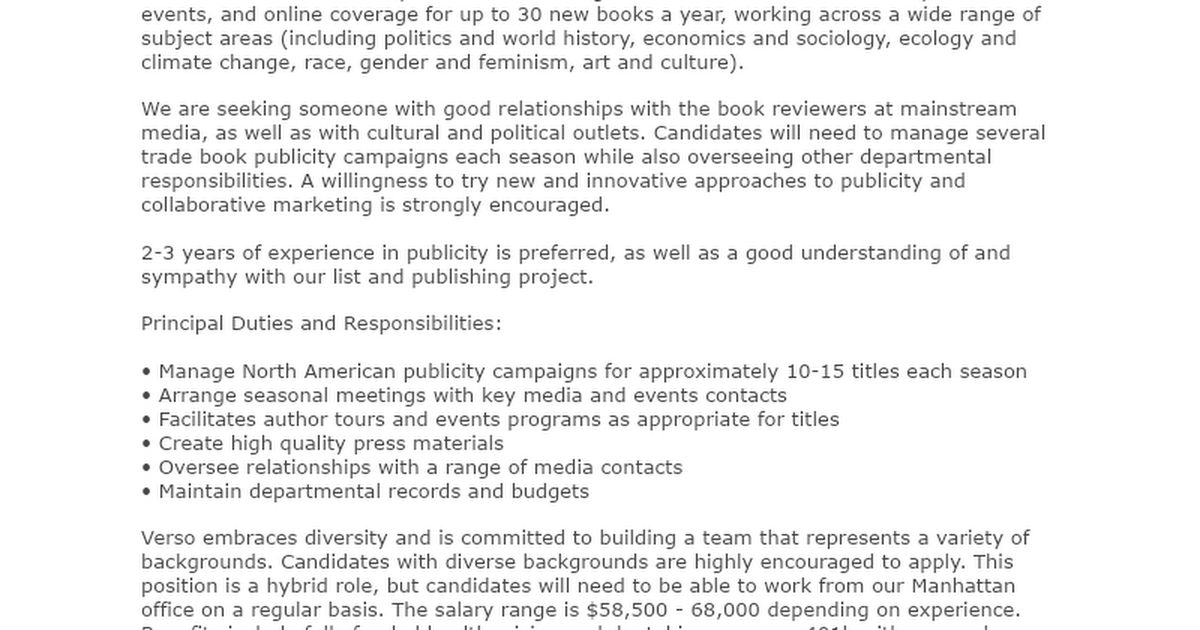 Verso Publicist or Senior Publicist_Job Description.docx | Are.na