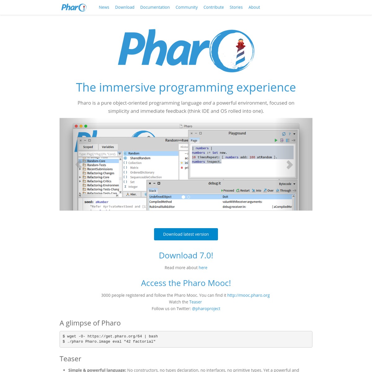 Pharo - Welcome to Pharo! — Are.na