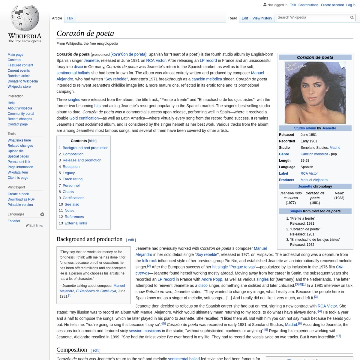 Corazón de poeta - Wikipedia — Are.na